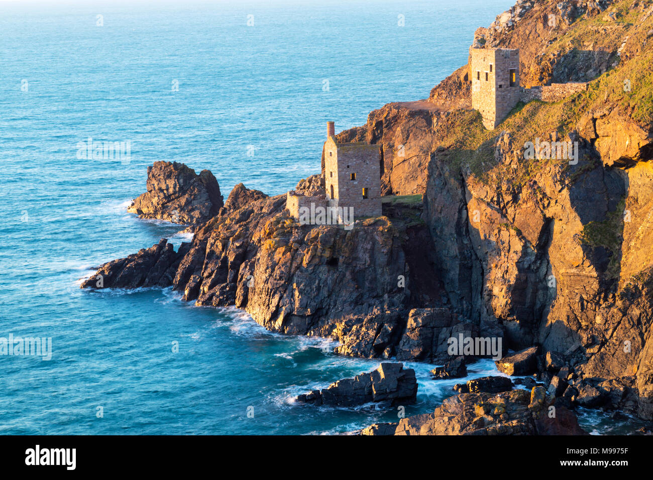 Crown Engines houses at Botallack i North Cornwall Stock Photo - Alamy