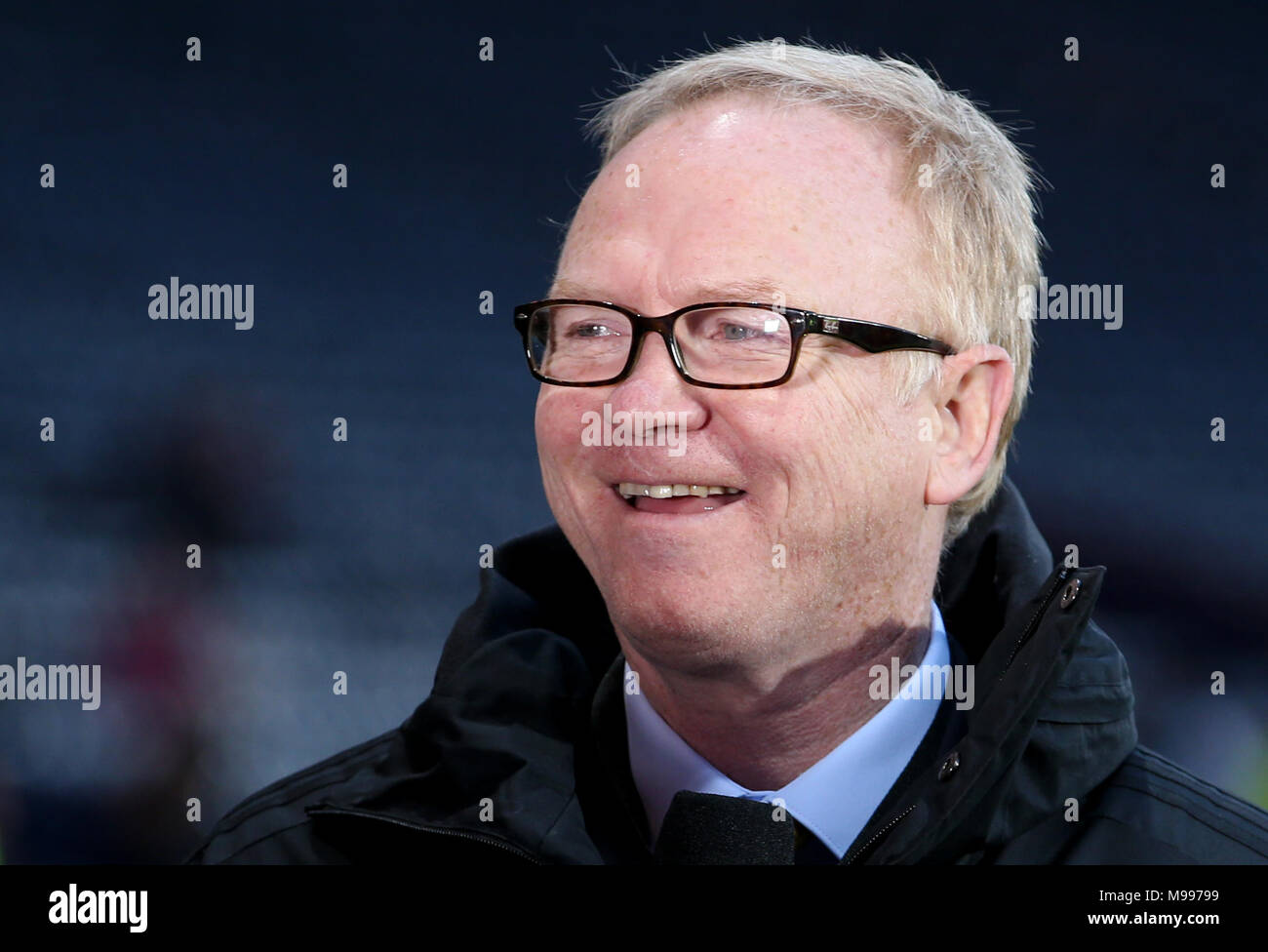 Scotland manager Alex McLeish before the international friendly match ...