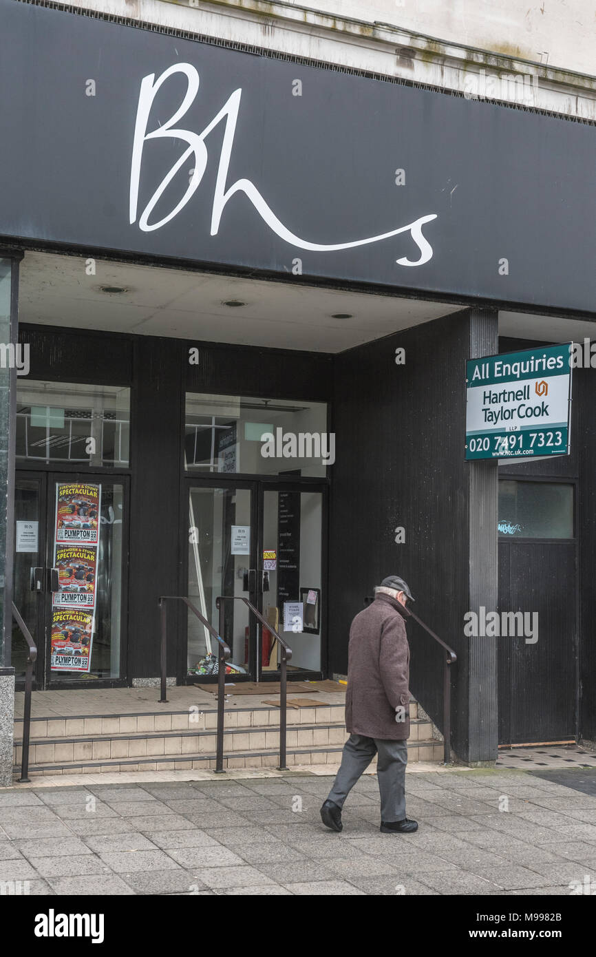 Empty BHS store in Plymouth, Devon, after closing down & liquidation ...
