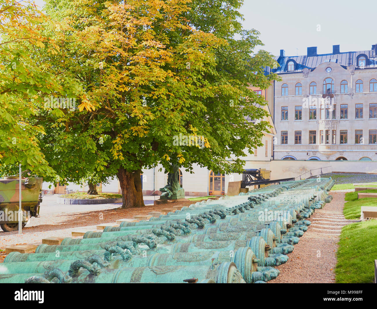Gun tubes or gun barrels, Swedish Army Museum (Armemuseum), Ostermalm ...