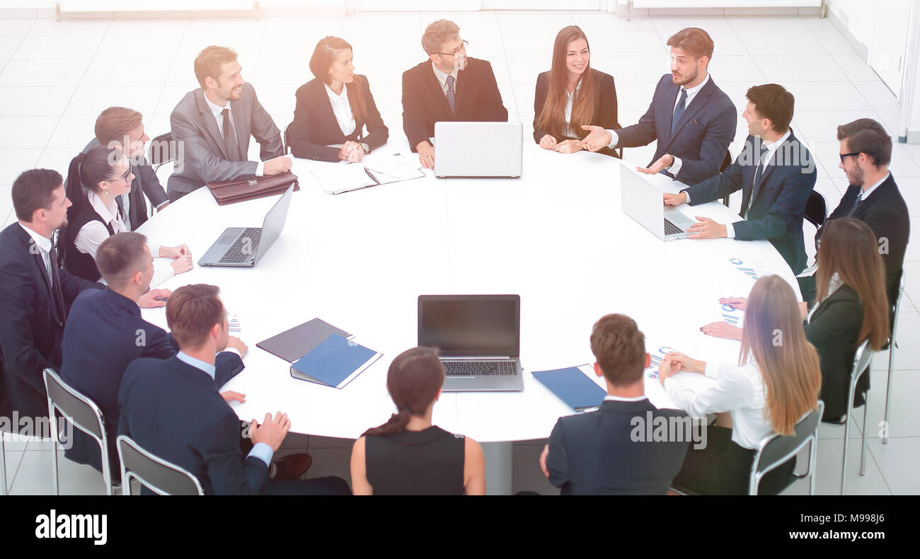 meeting business partners in the conference room Stock Photo - Alamy