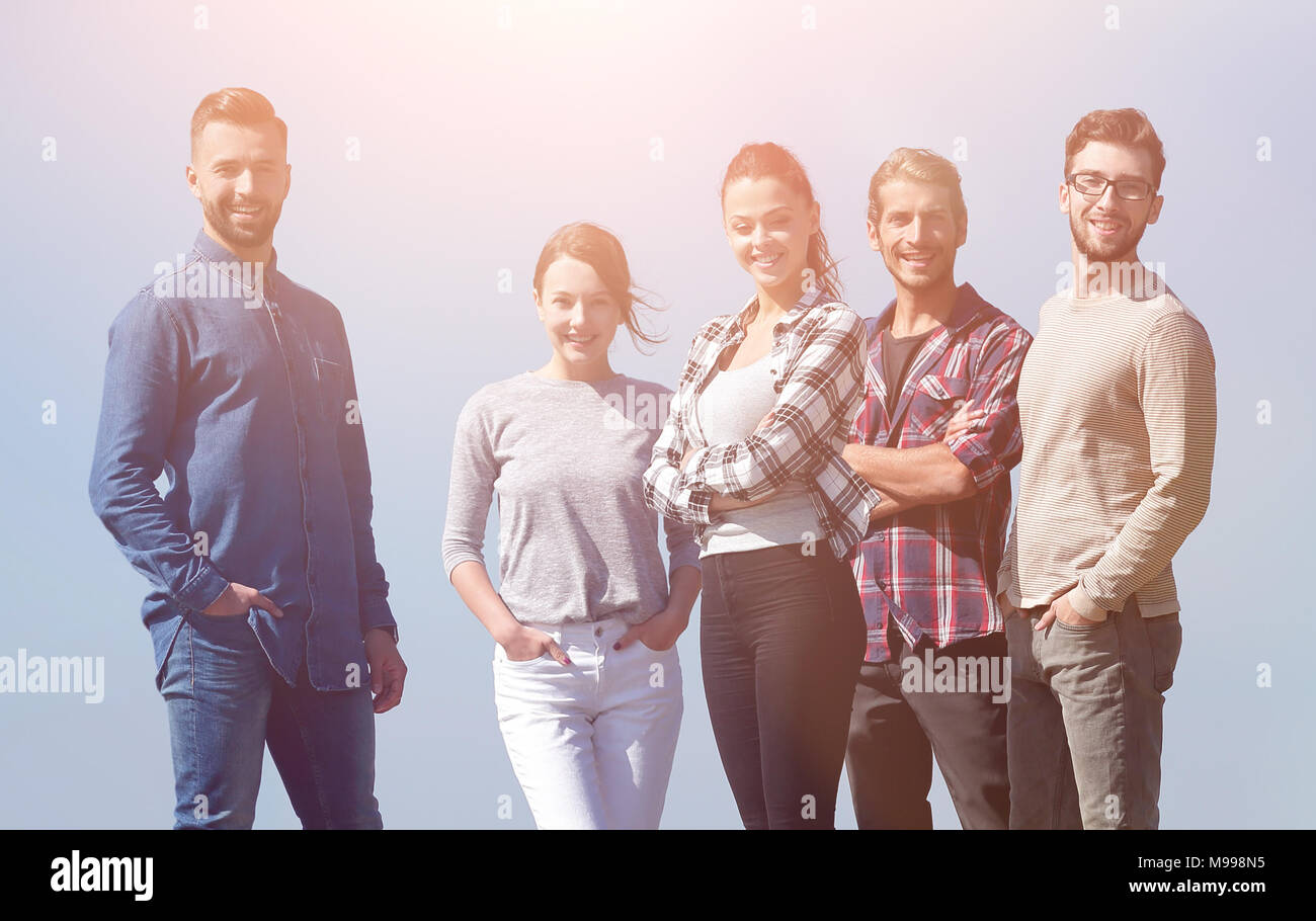 in full growth.a team of creative young people Stock Photo - Alamy