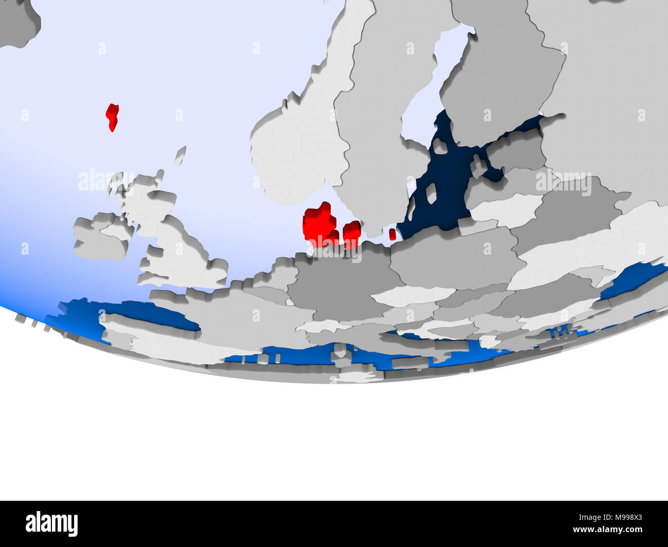 Denmark map transparent hi-res stock photography and images - Alamy