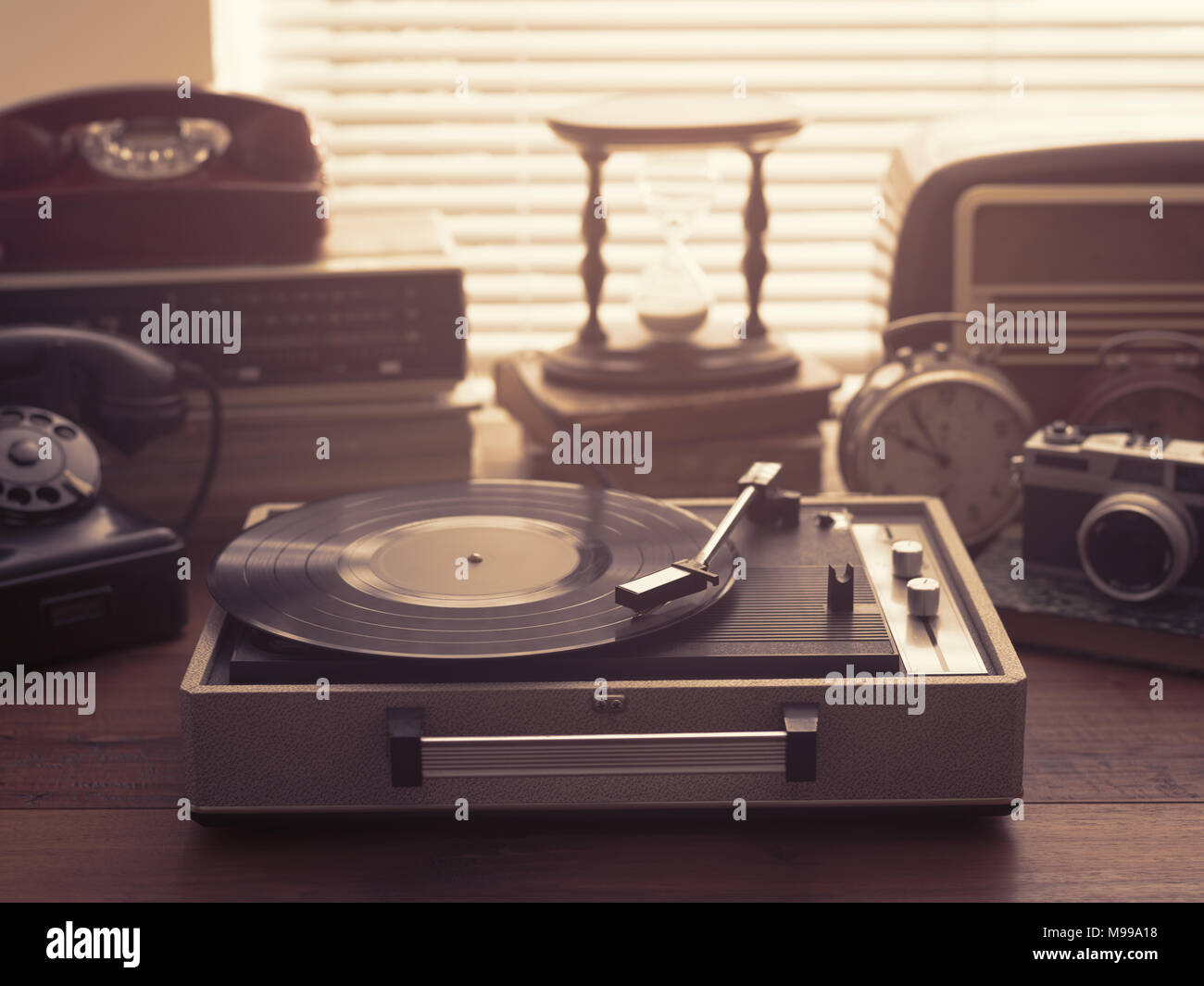 1950s record shop hi-res stock photography and images - Alamy