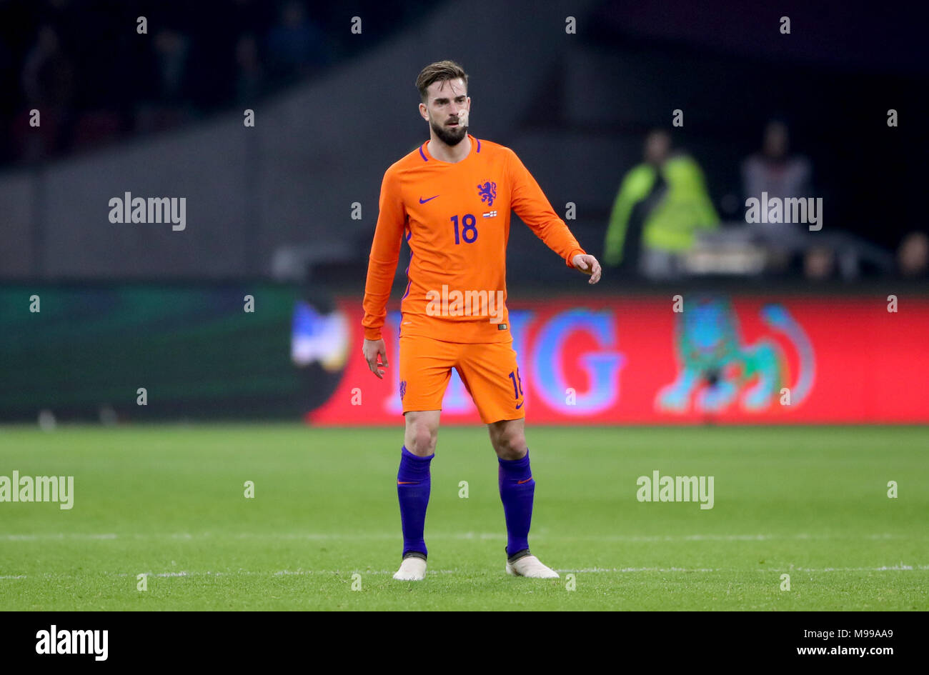 Netherlands' Davy Propper during the international friendly match at ...