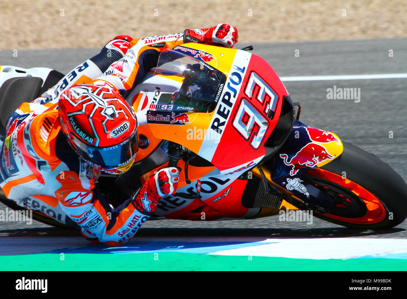 Marc Marquez on race Spanish GP 2017 Stock Photo - Alamy