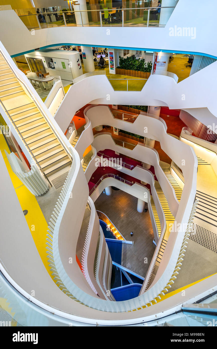 Melbourne, Australia - Interior of the Medibank building in Docklands ...