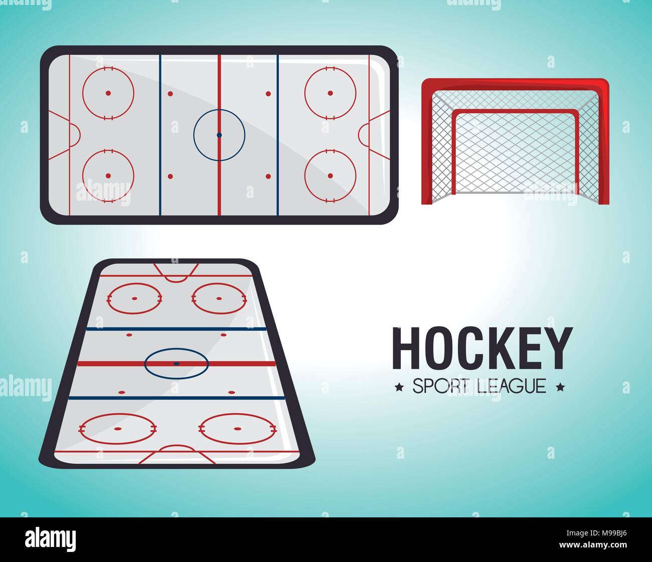 Hockey sport game graphic design, vector illustration Stock Vector ...