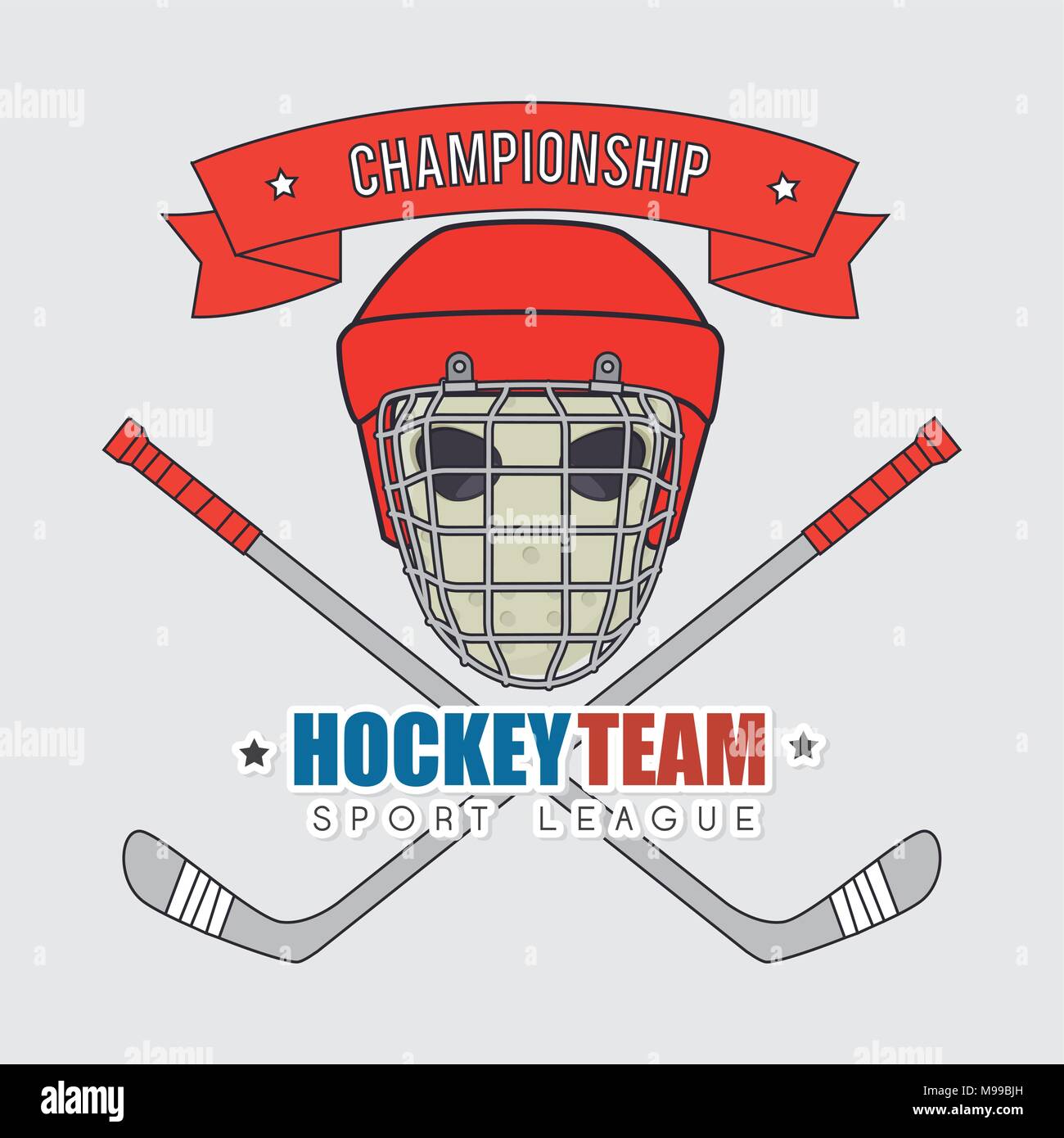 Hockey sport game graphic design, vector illustration Stock Vector ...
