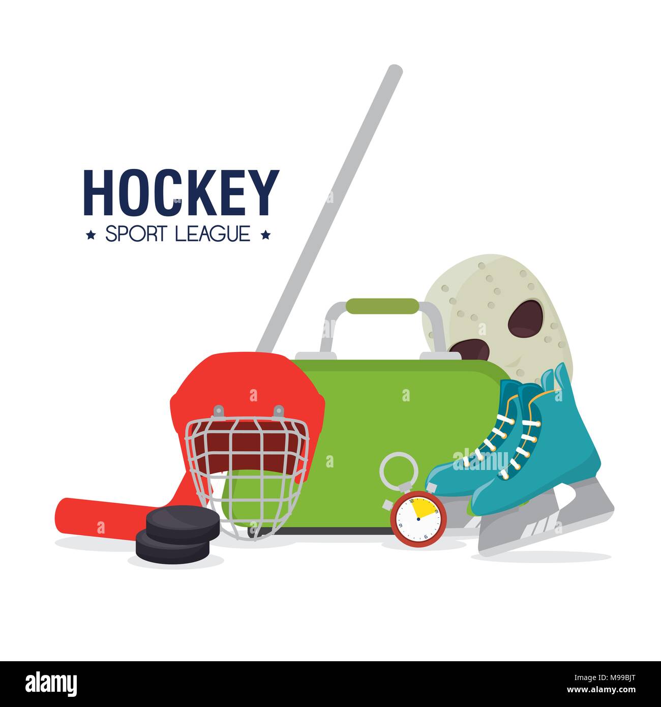 Hockey sport game graphic design, vector illustration Stock Vector ...
