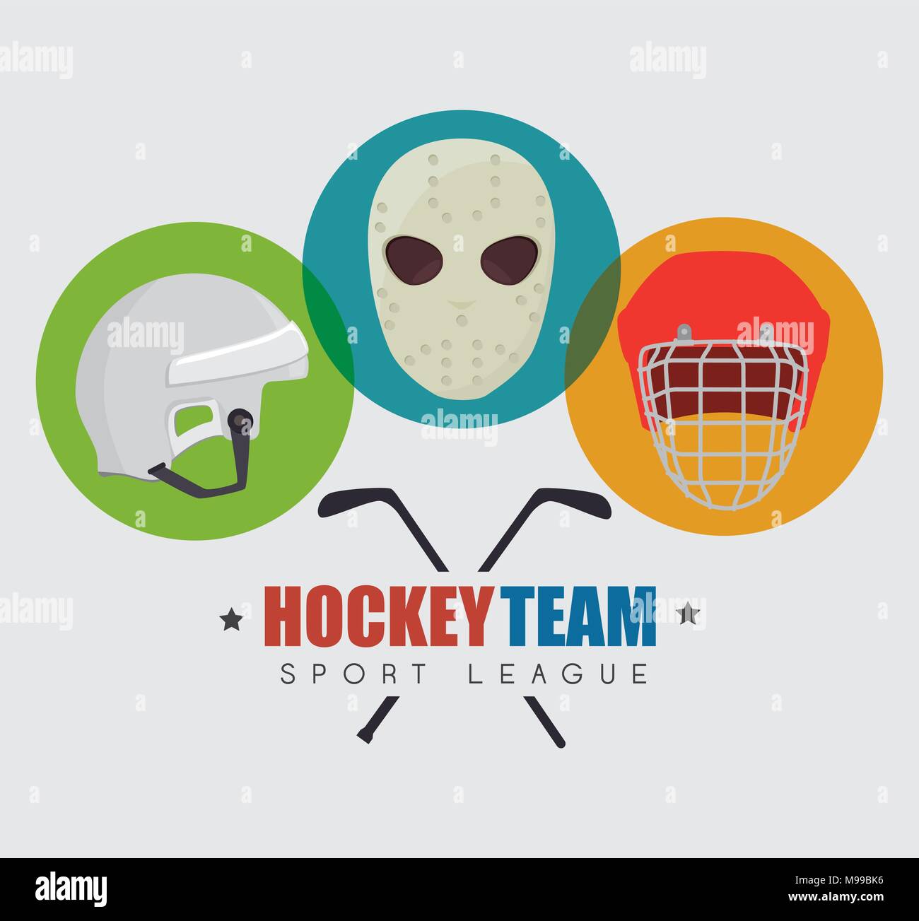 Hockey sport game graphic design, vector illustration Stock Vector ...