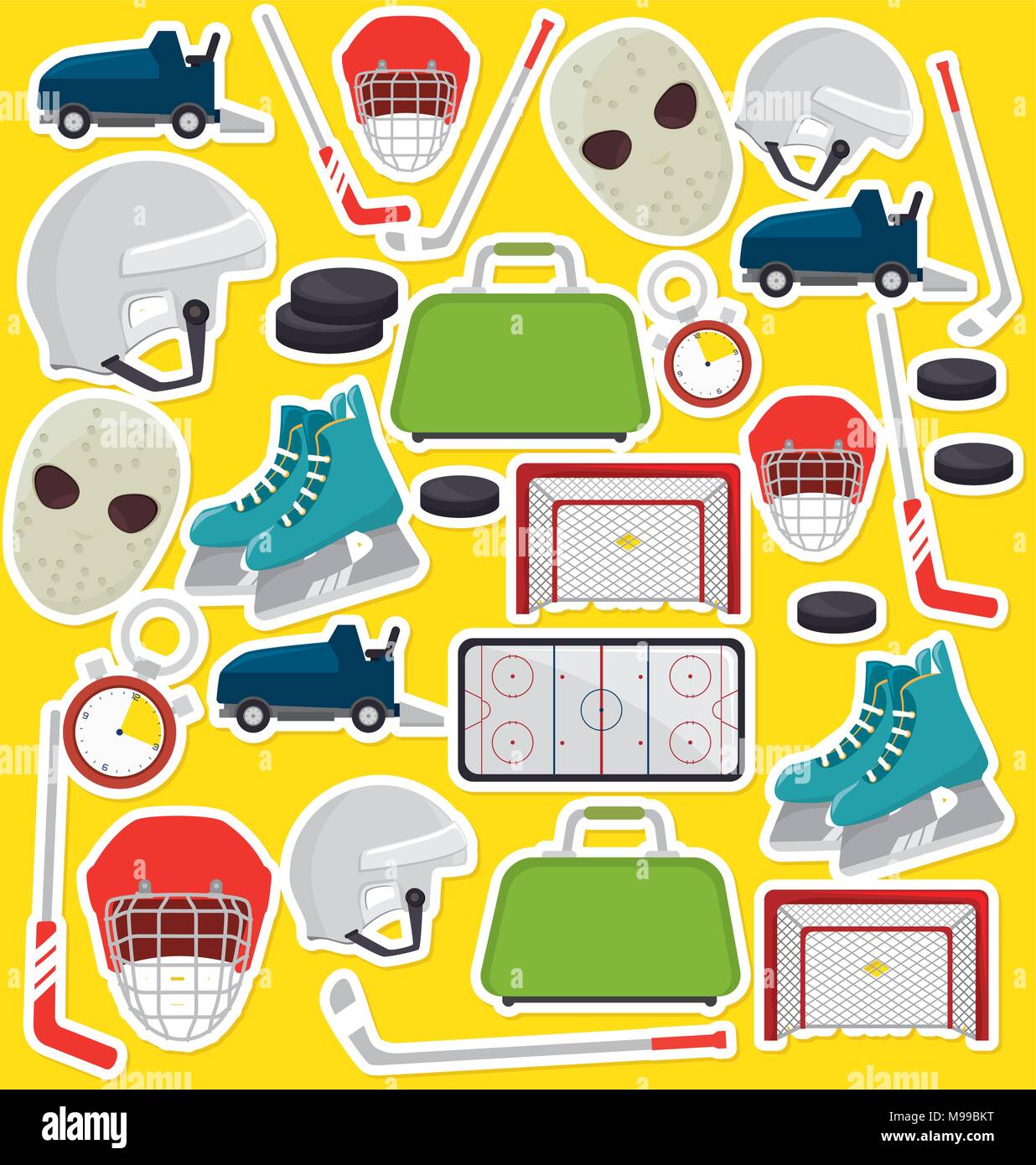Hockey sport game graphic design, vector illustration Stock Vector ...