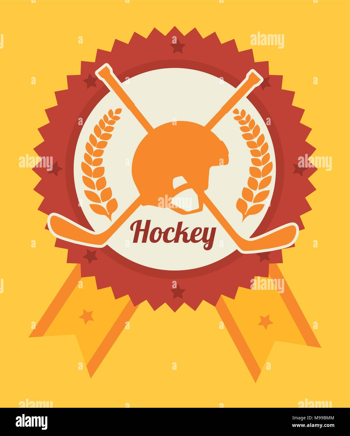 Hockey sport game graphic design, vector illustration Stock Vector ...