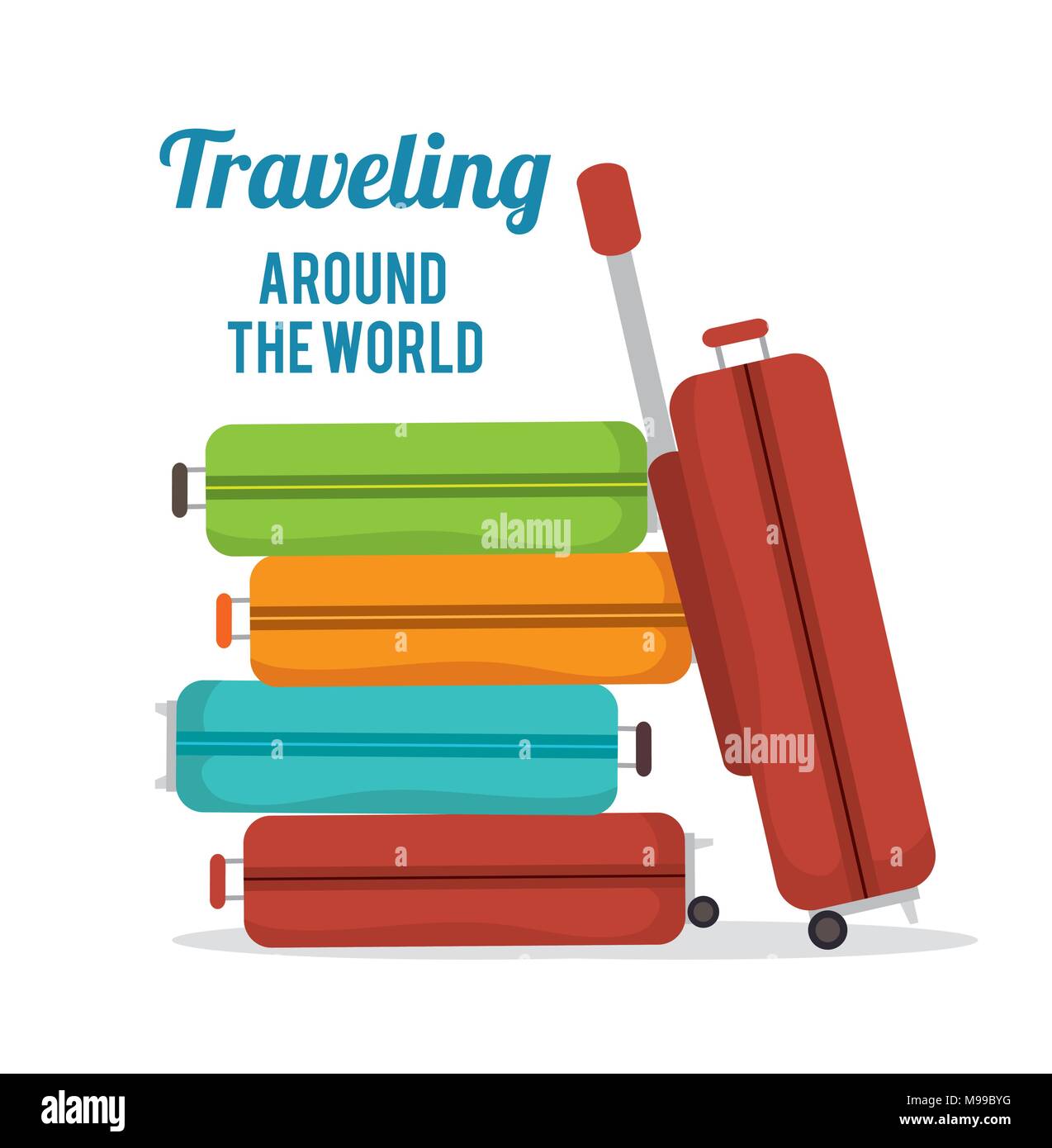 Summer, travel and vacations graphic design, vector illustration Stock ...