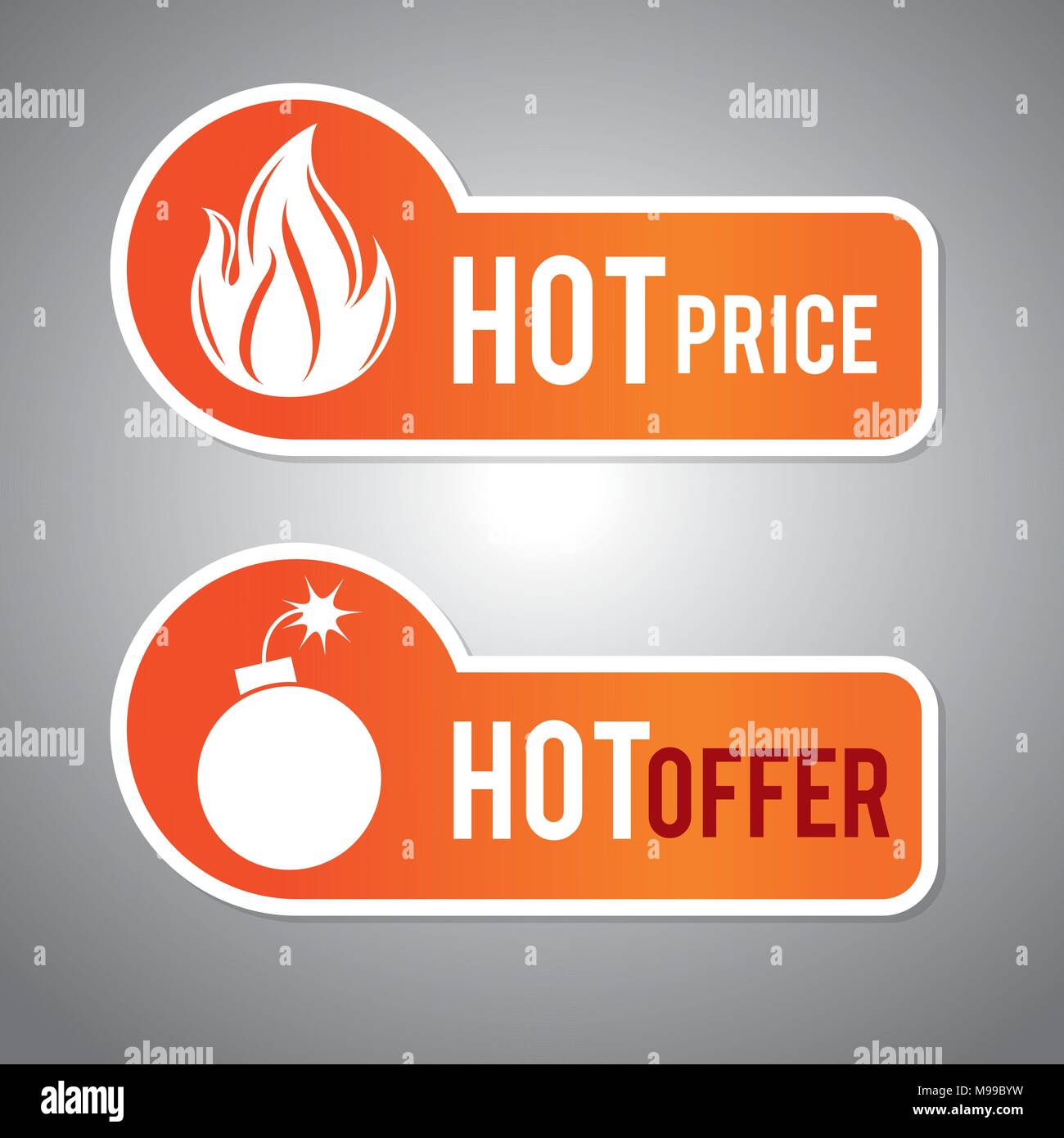 Shopping hot offers and discounts graphic design, vector illustration ...