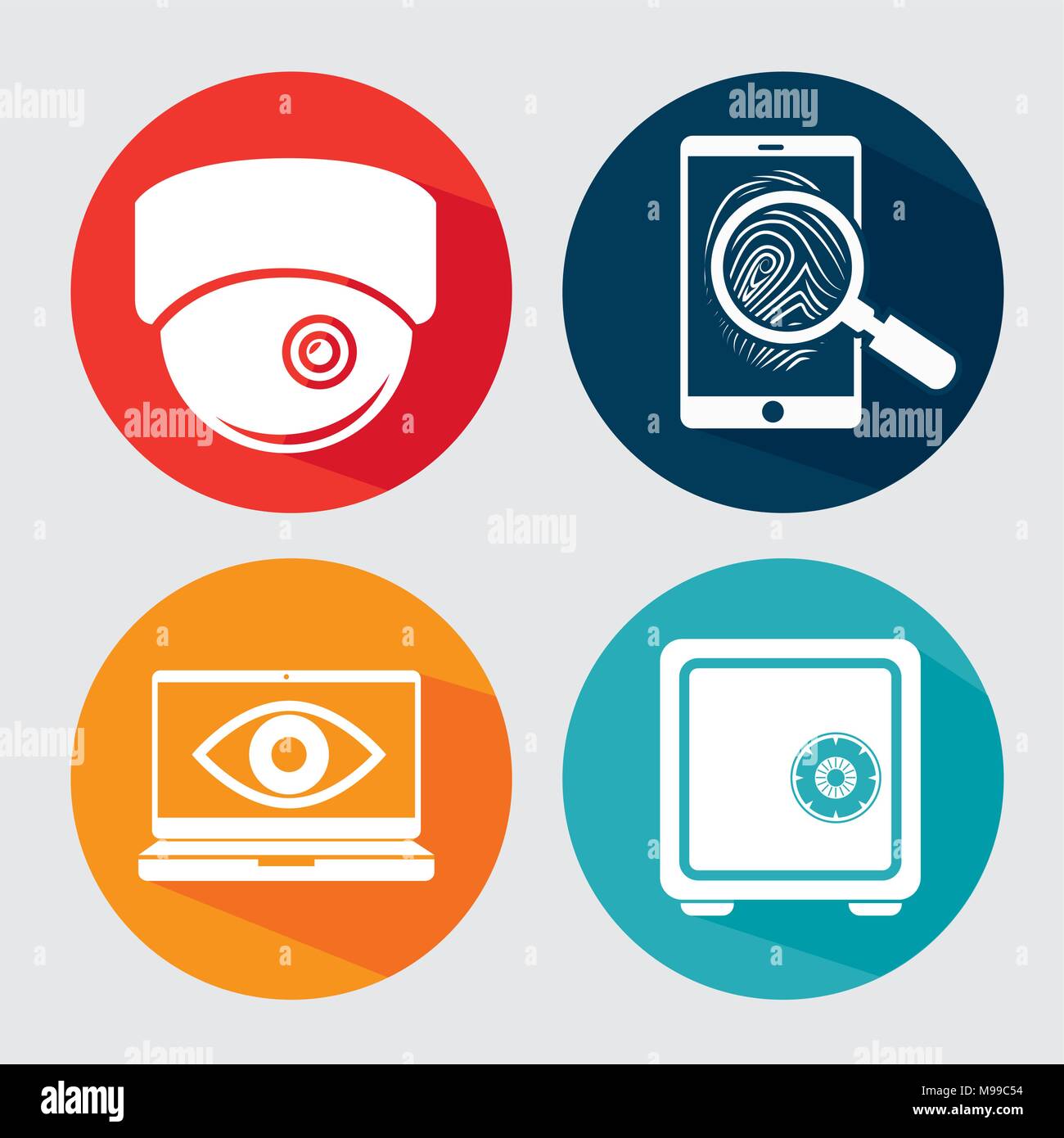 Laptop surveillance camera privacy concept Stock Vector Images - Alamy