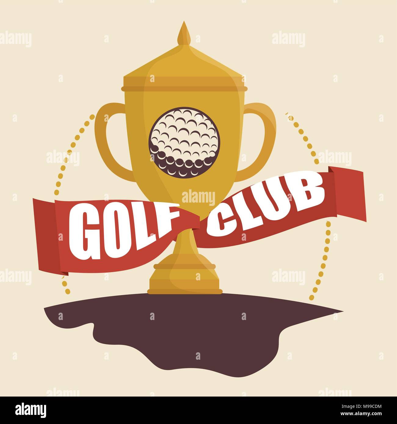 Golf club sport game graphic design, vector illustration eps10 Stock ...