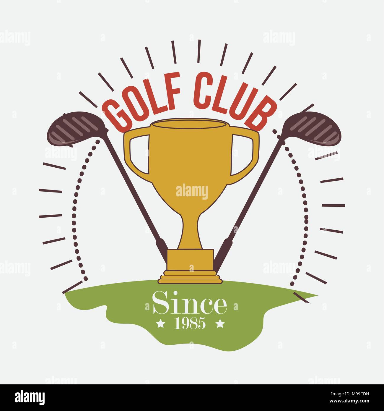 Golf club sport game graphic design, vector illustration eps10 Stock ...