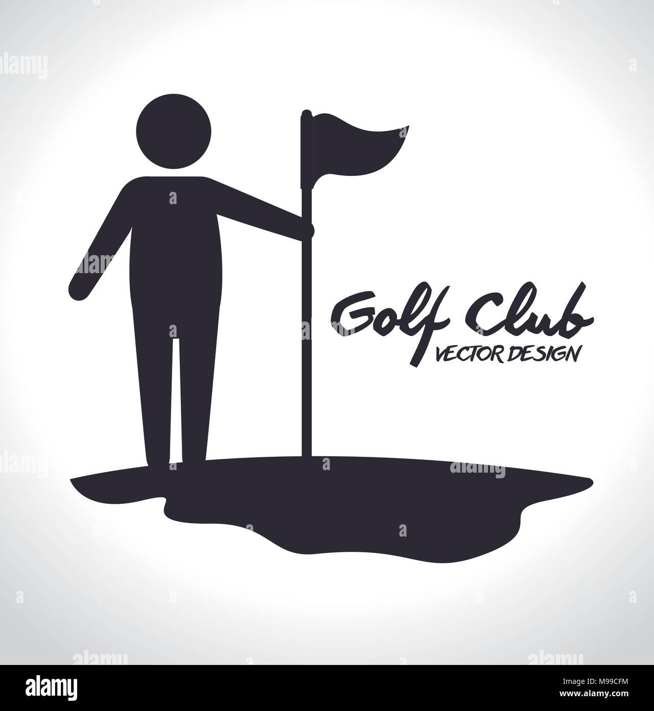 Golf club sport game graphic design, vector illustration eps10 Stock ...