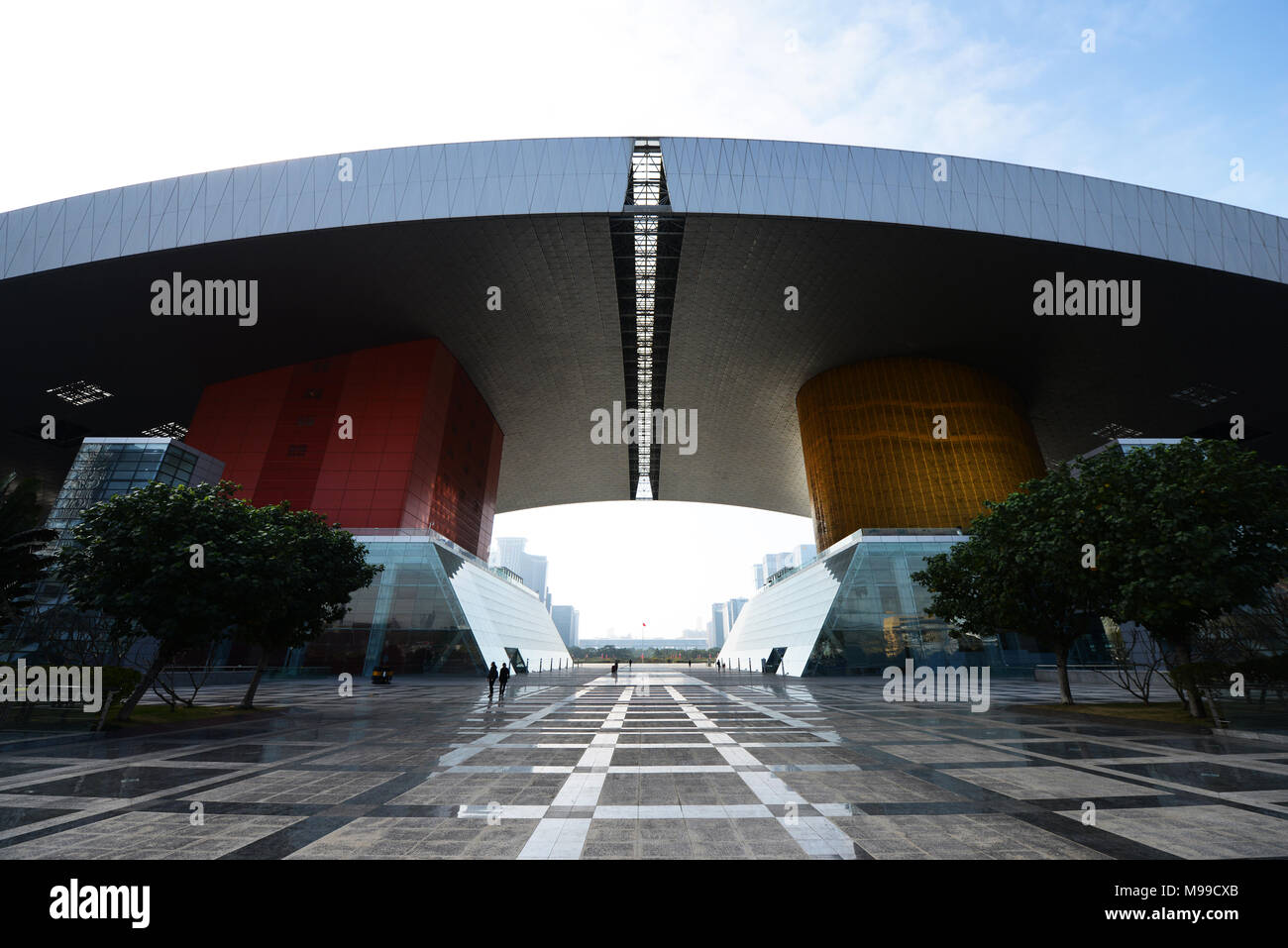 The Shenzhen Civic center in Futian's central business district Stock ...