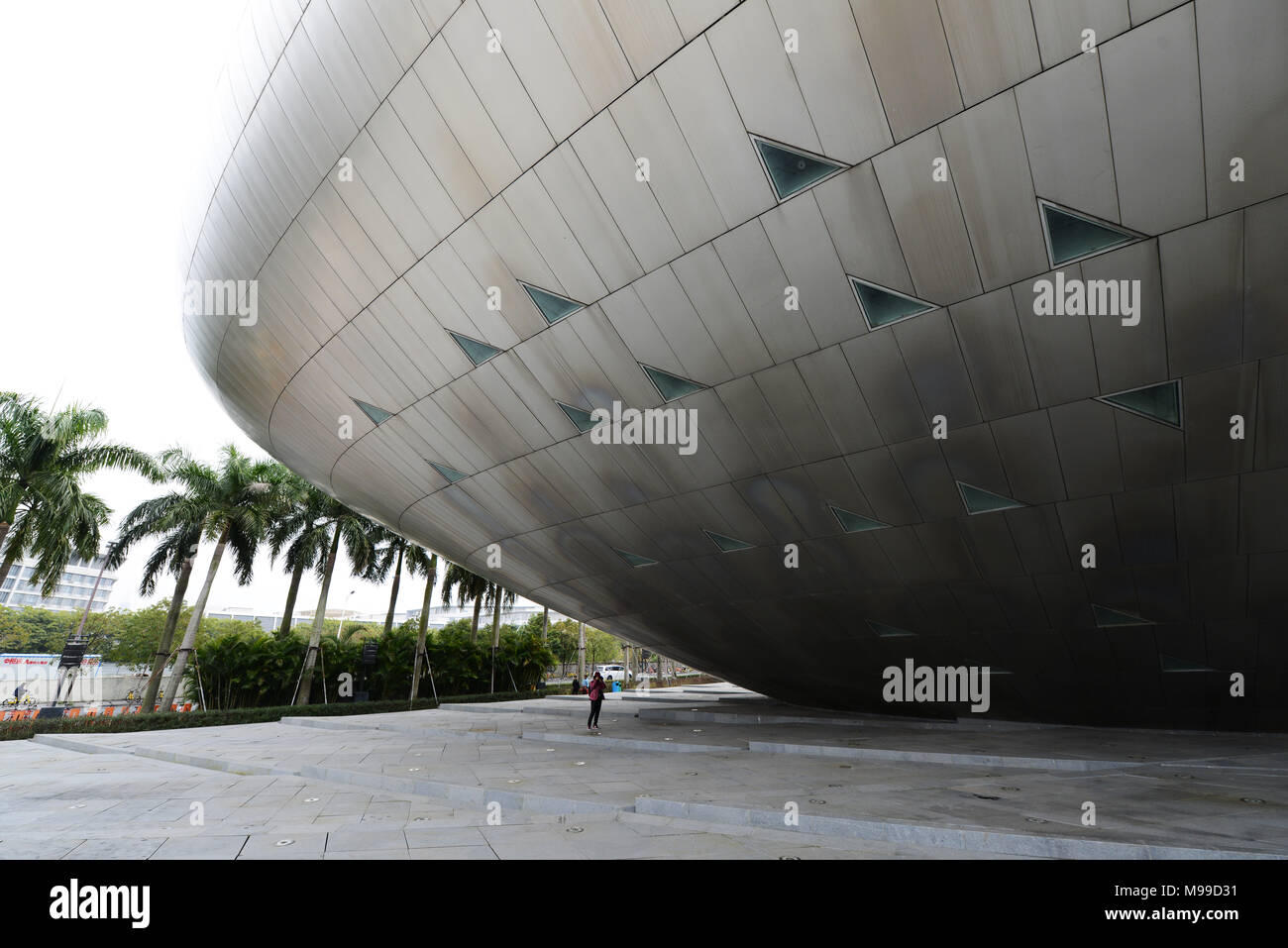 Contemporary Chinese architecture at Shenzhen's OCT Harbour Stock Photo ...