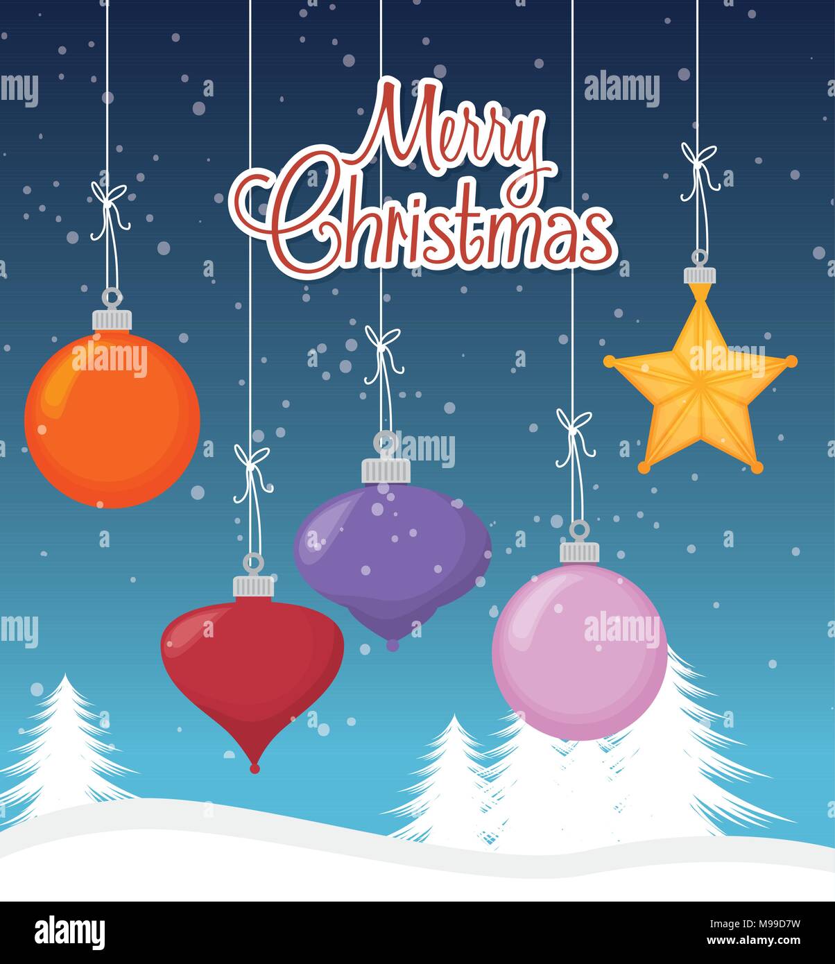 Merry christmas colorful card design Stock Vector Image & Art - Alamy