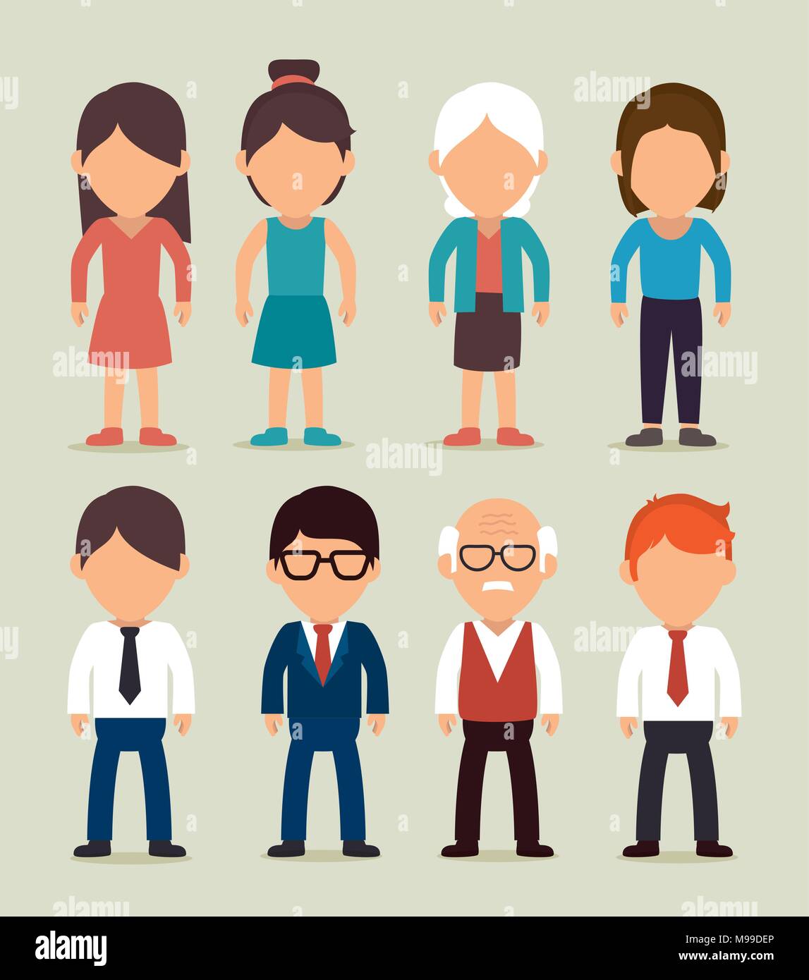 Business people cartoon design, vector illustration graphic Stock ...