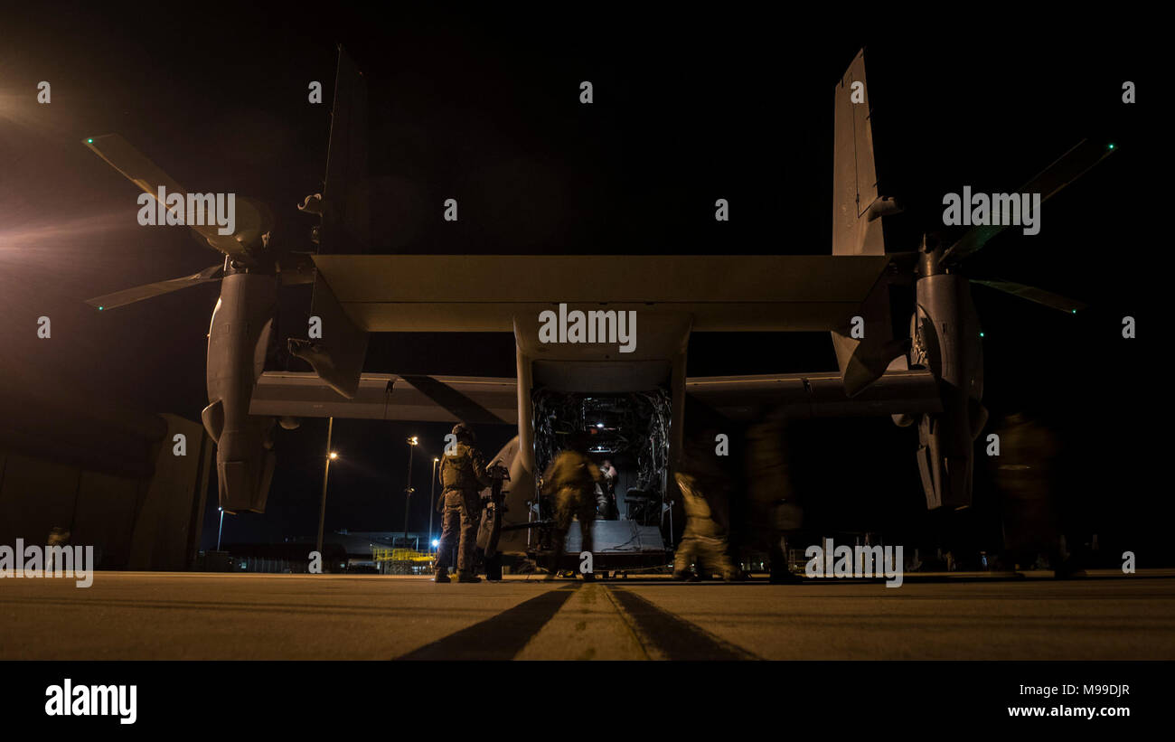 Aircrew members with the 8th Special Operations Squadron conduct pre ...