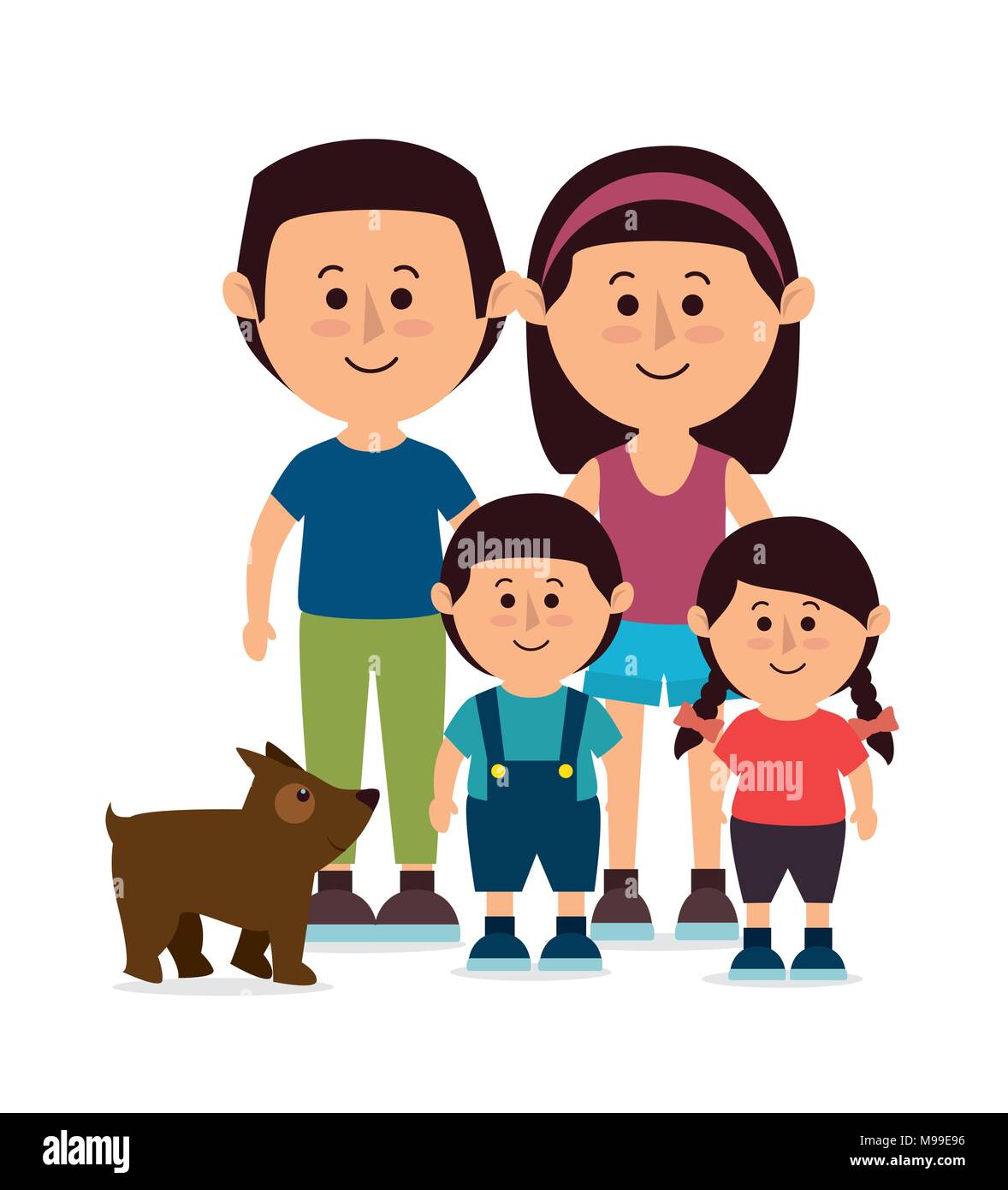 Hispanic Family Cartoon