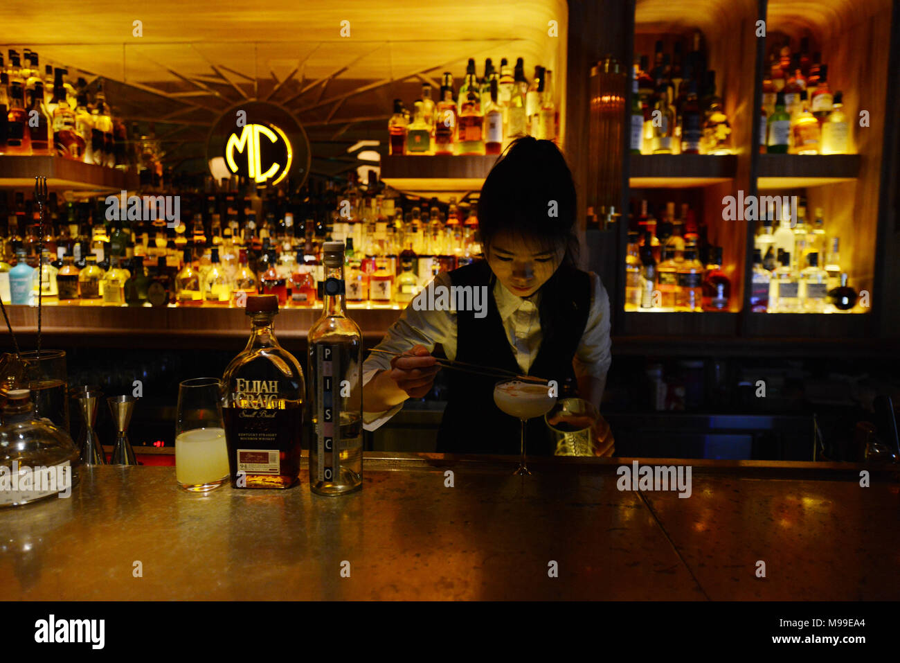 The MC Cocktail & Whiskey bar in Shenzhen Stock Photo - Alamy