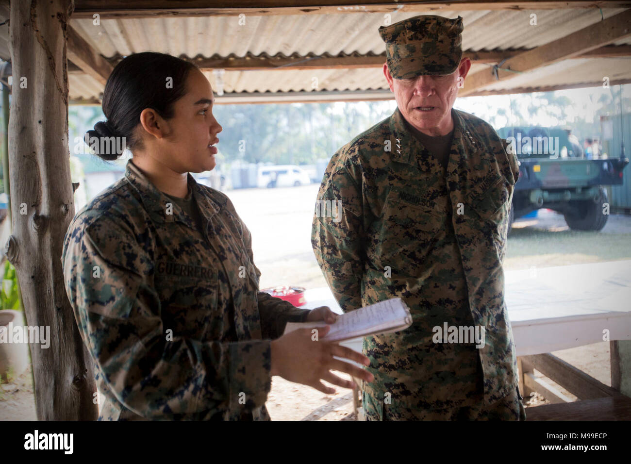 U.S. Marine Lance Cpl. Nelsieli J. Guerrero, a logistics embarkation ...