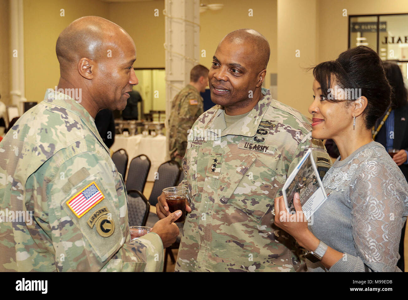 First Army Commanding General, Lt. Gen. Stephen Twitty (center) and his ...