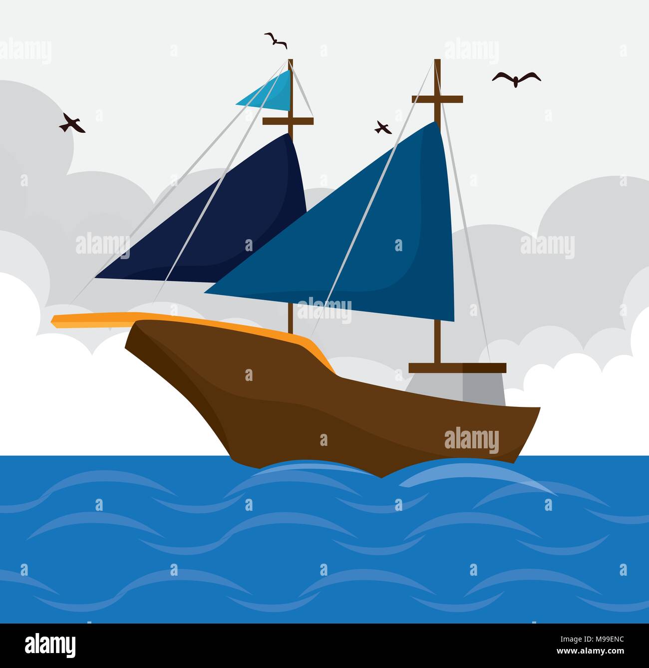 Vintage green boat Stock Vector Images - Alamy
