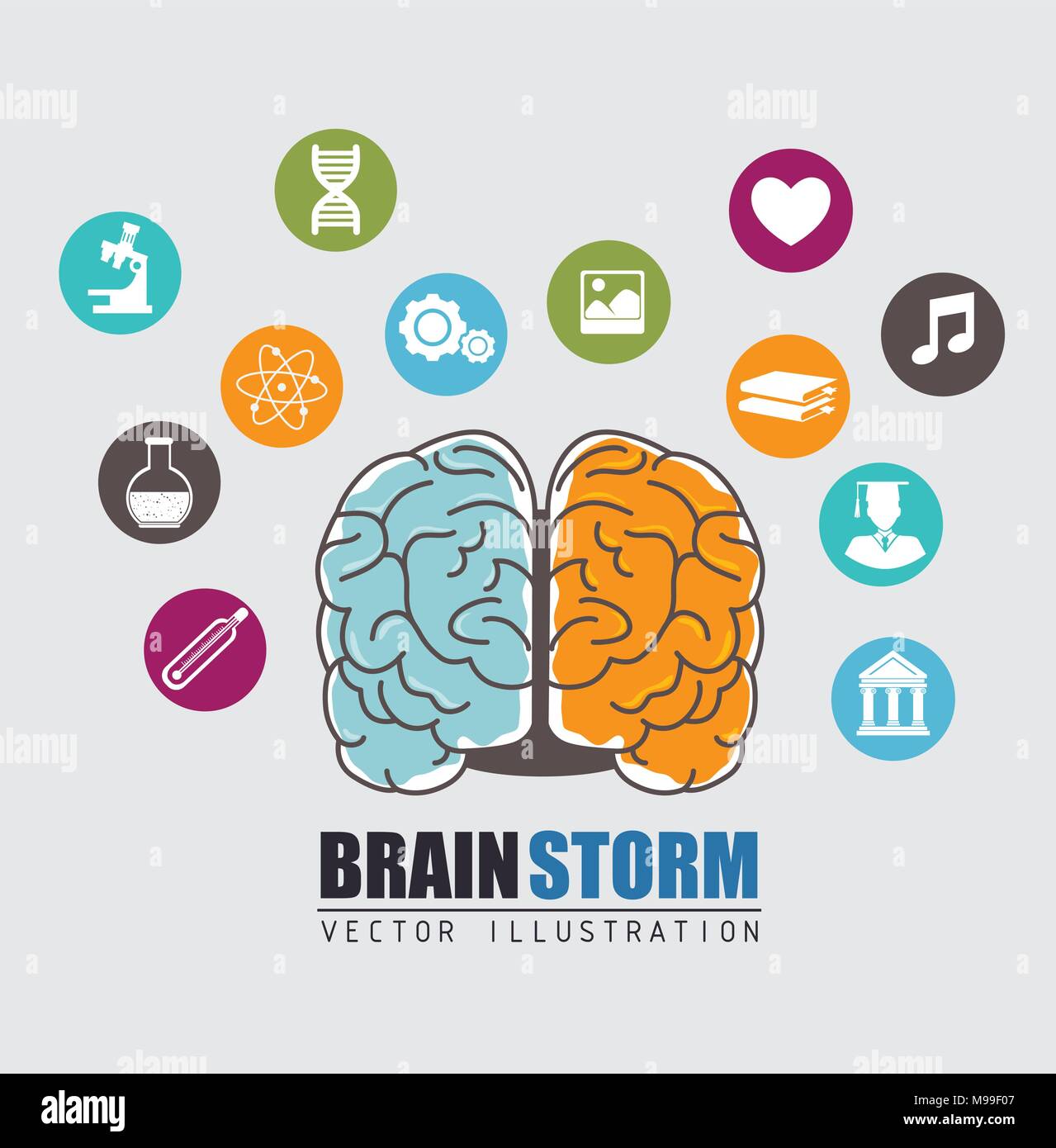 Intelligence of the human brain Stock Vector Image & Art - Alamy