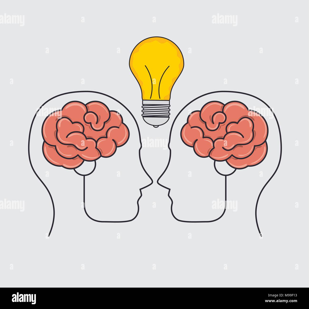 Intelligence of the human brain Stock Vector Image & Art - Alamy