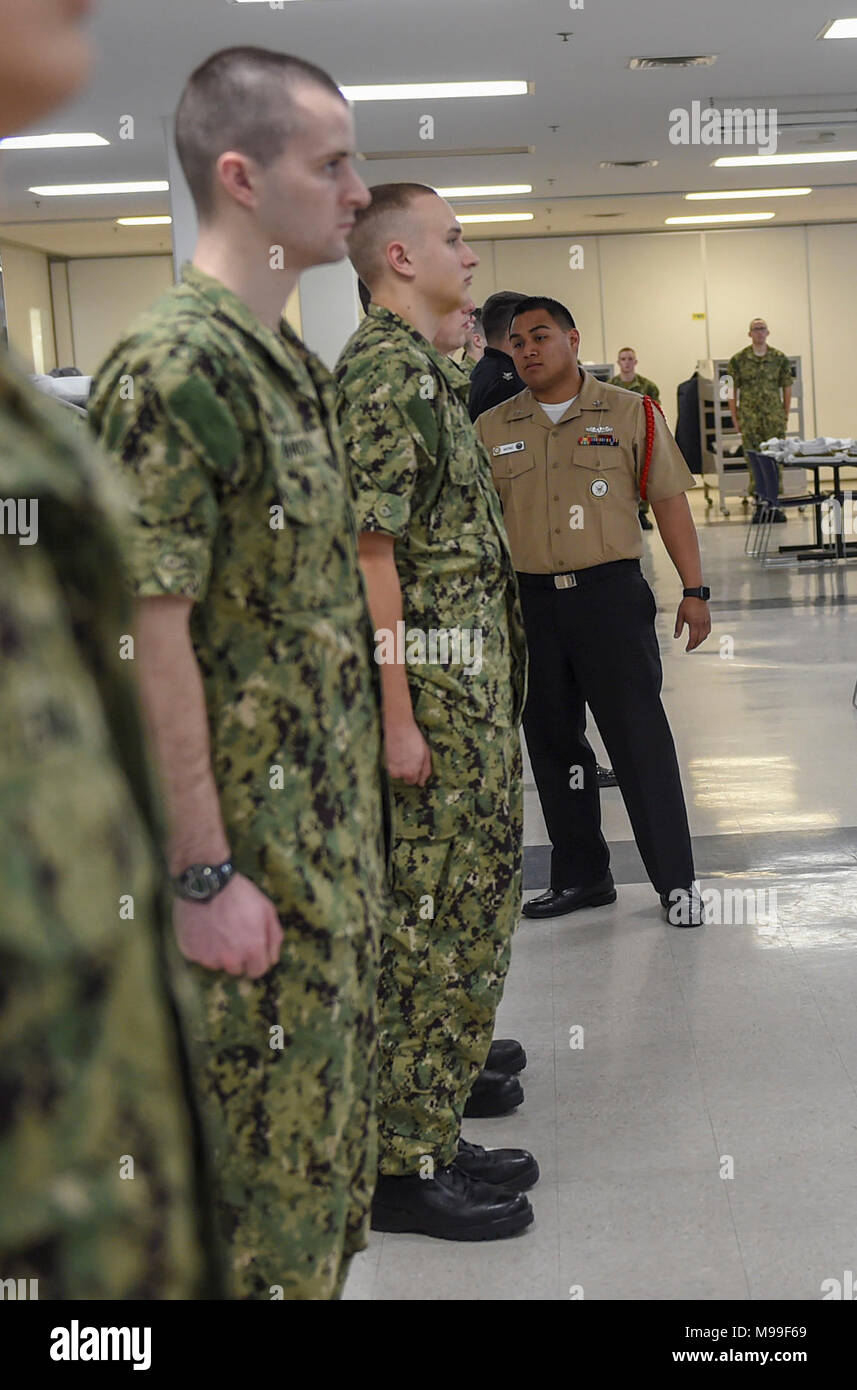 GREAT LAKES, Ill. (Feb. 20, 2018) Ship’s Serviceman 1st Class Alberto ...