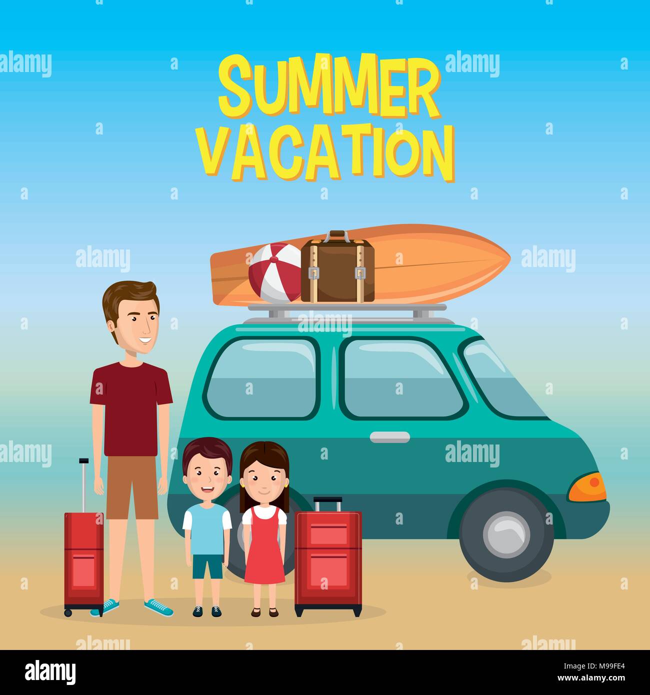 Family and friends vacations Stock Vector Images - Alamy