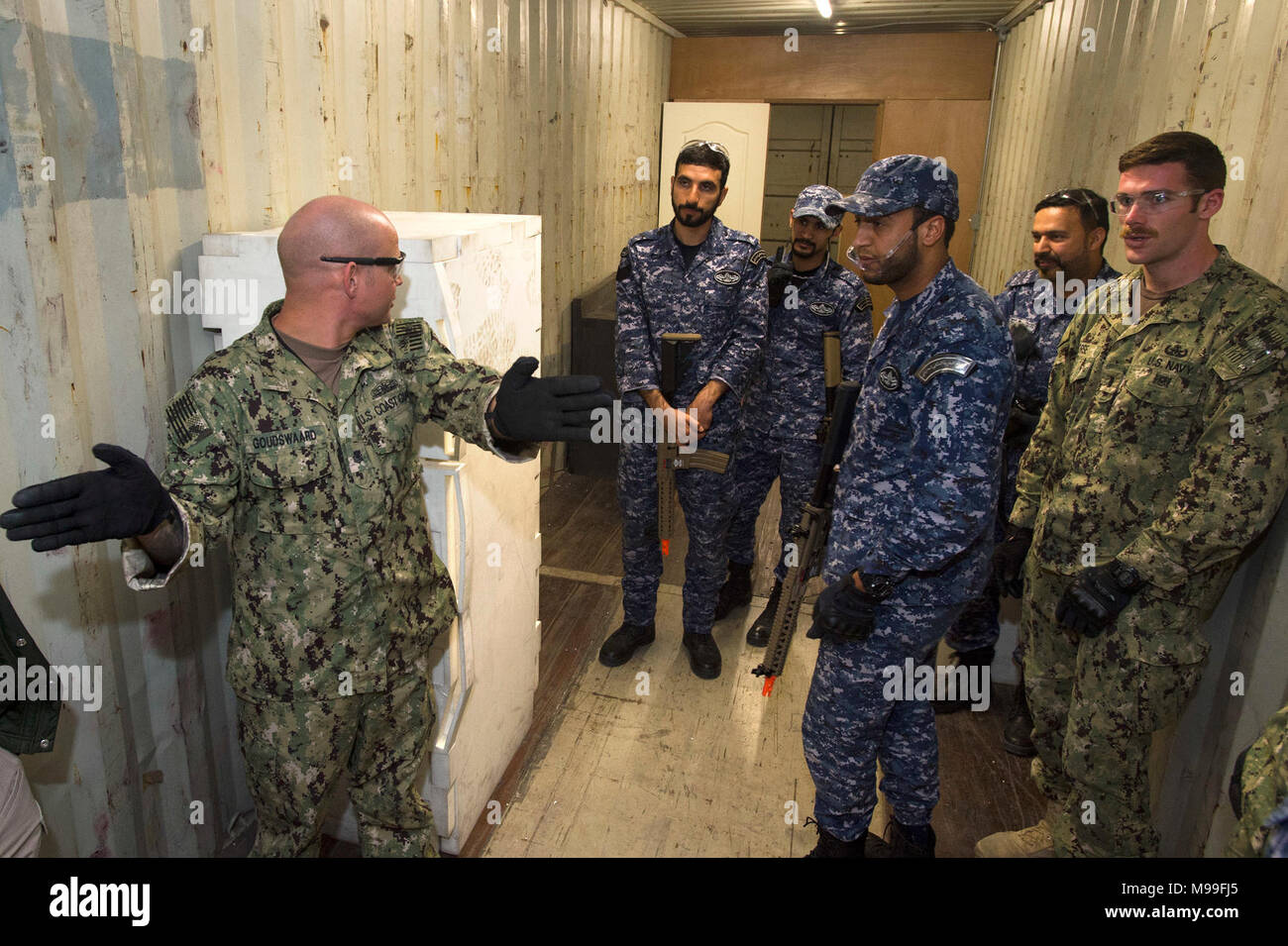 MANAMA, Bahrain (Feb 21, 2018) U.S. Coast Guardsman Maritime ...