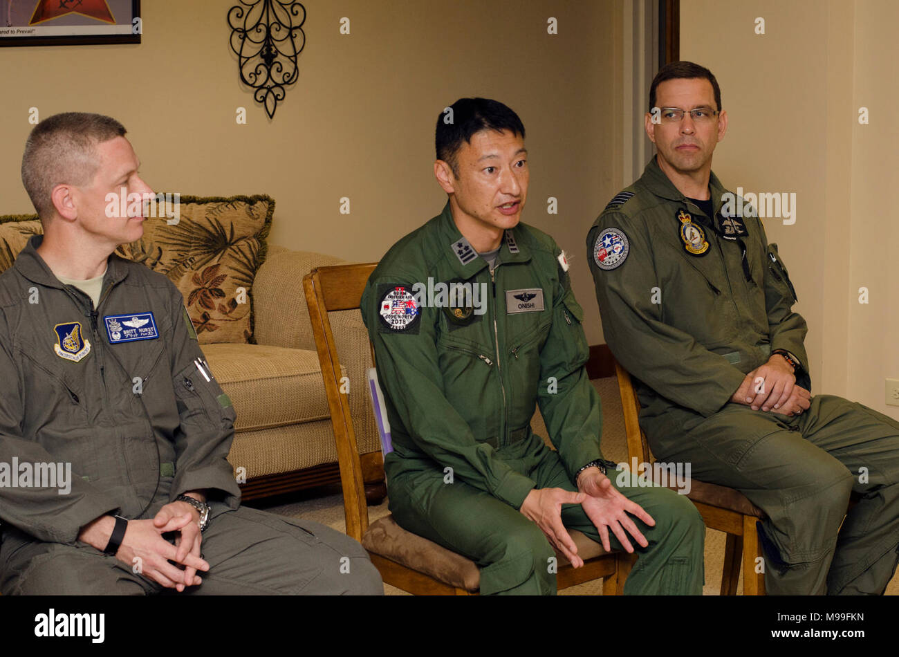 ANDERSON AIR FORCE BASE, Guam (Feb. 21, 2018) - From left, U.S. Air ...