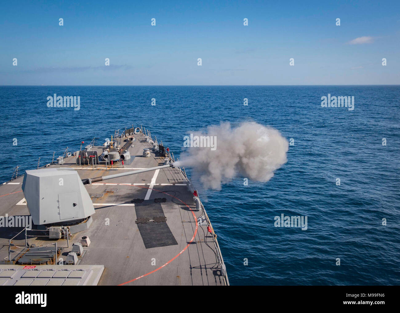OCEAN (Feb. 21, 2018) The guided-missile destroyer USS Bulkeley (DDG 84 ...