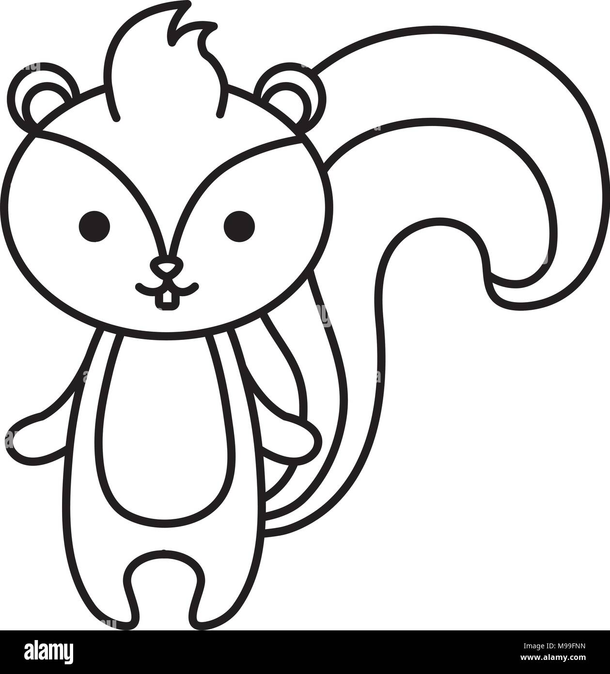 Adorable chipmunk design Cut Out Stock Images & Pictures - Alamy