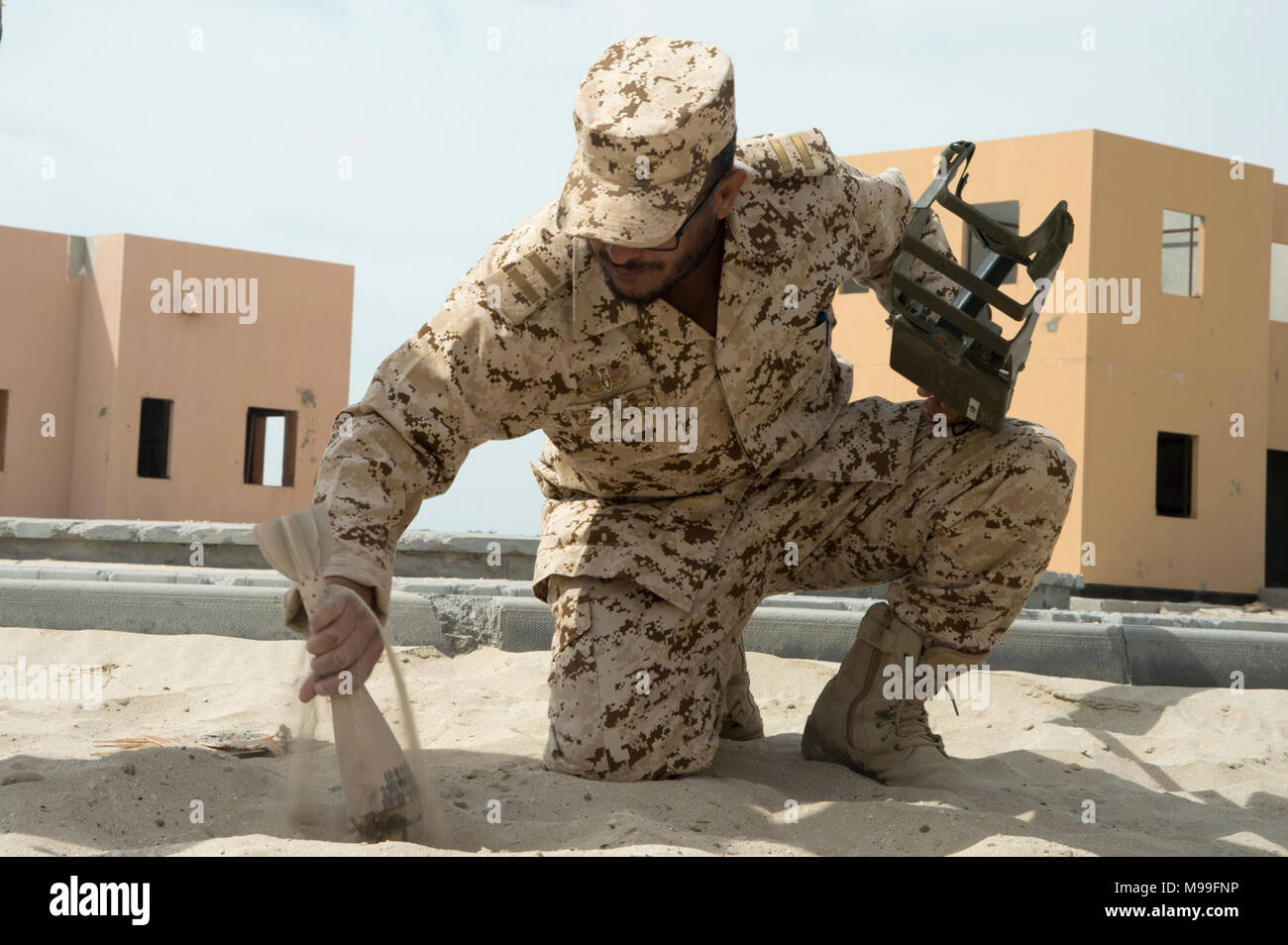 BAHRAIN (Feb 21, 2018) A Bahrain Defense Force (BDF) service member ...