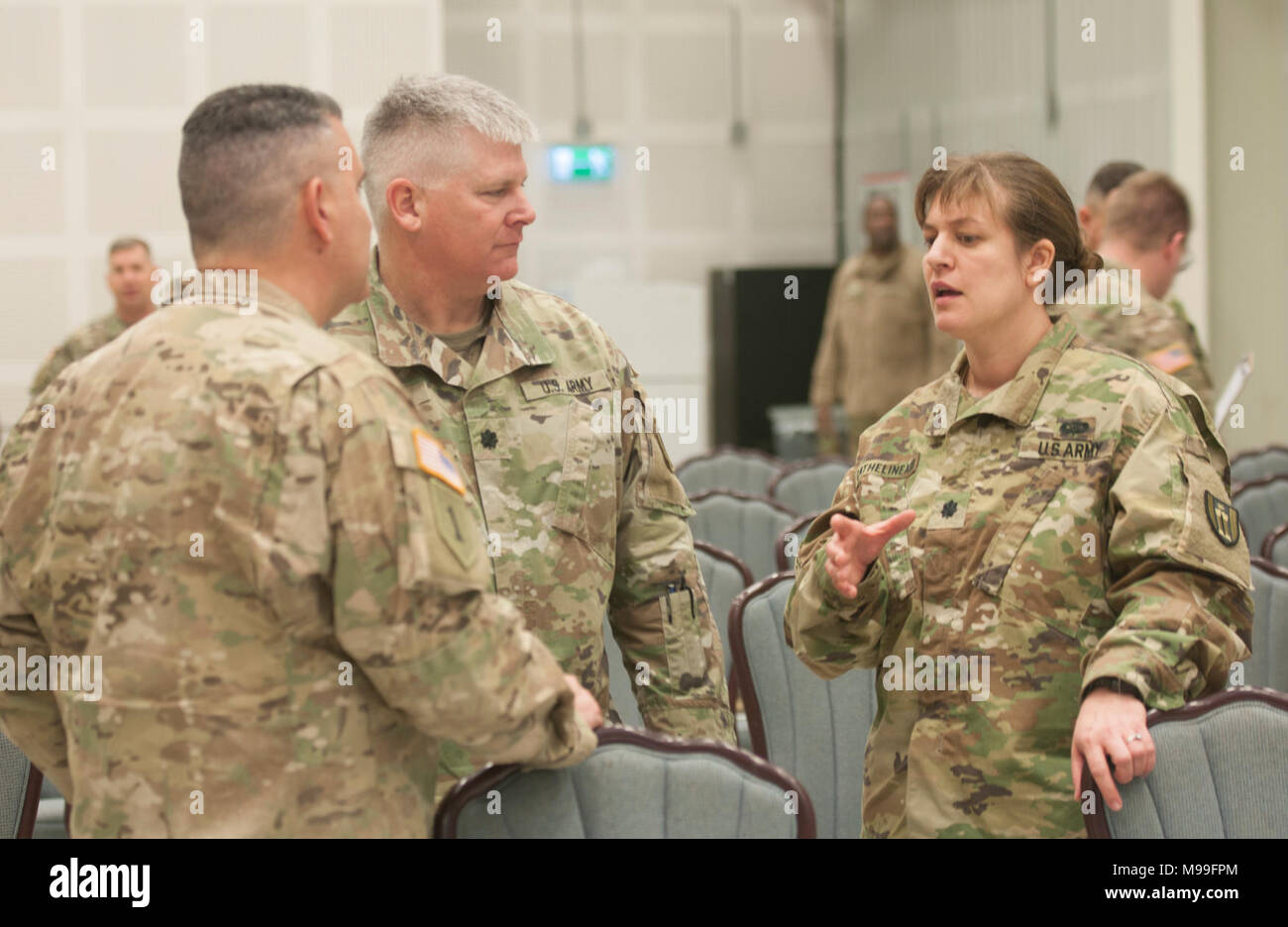U.S. Army Lt. Col. Abigail Cathelineaud, the commander of the 397th ...