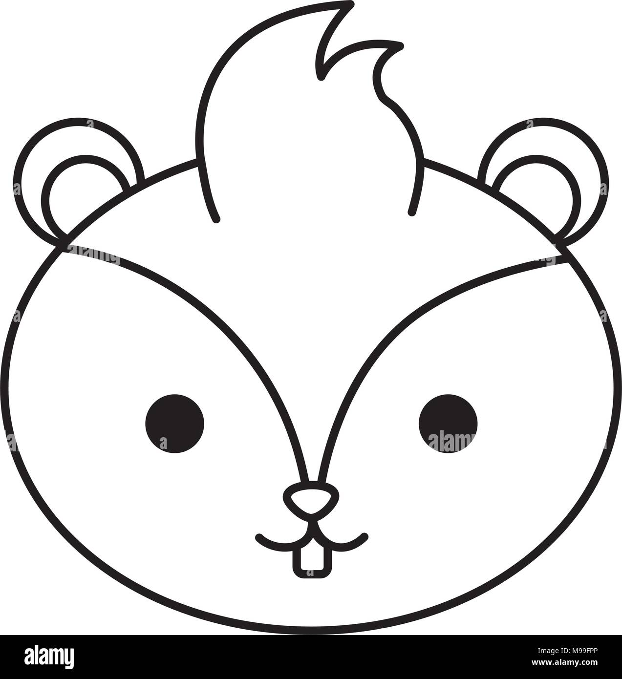 Chipmunk head Stock Vector Images - Alamy