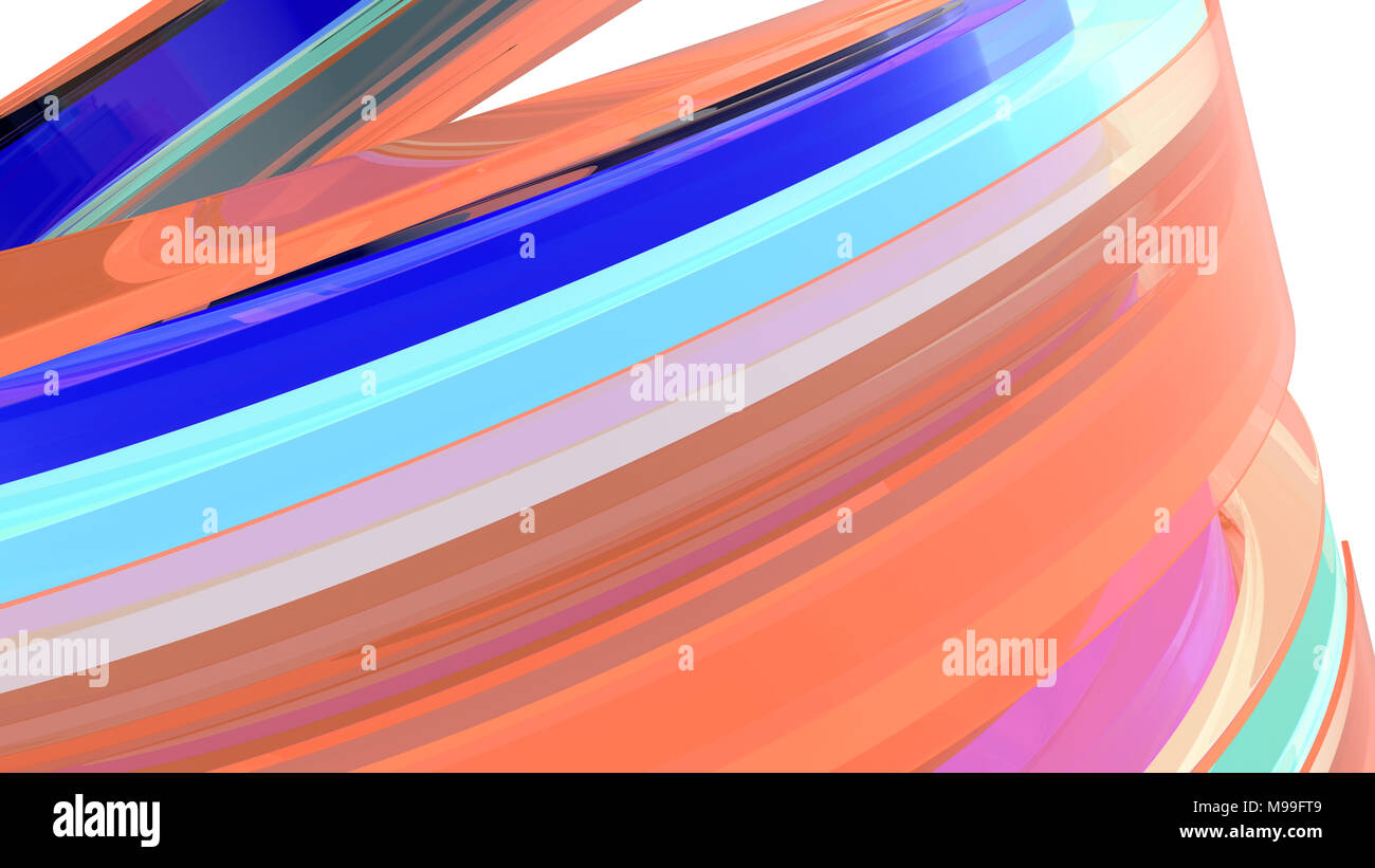 Curvy Abstract Background. 3d illustration Stock Photo - Alamy