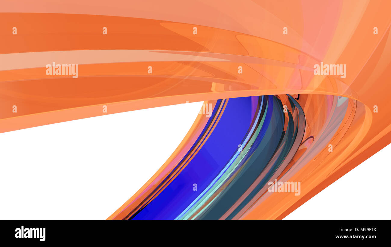 Curvy Abstract Background. 3d illustration Stock Photo - Alamy