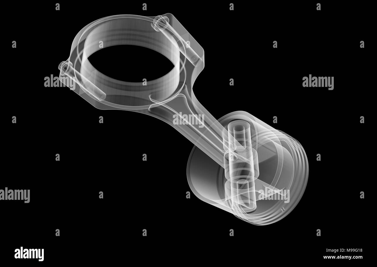 Engine piston x-ray, isolated Stock Photo - Alamy