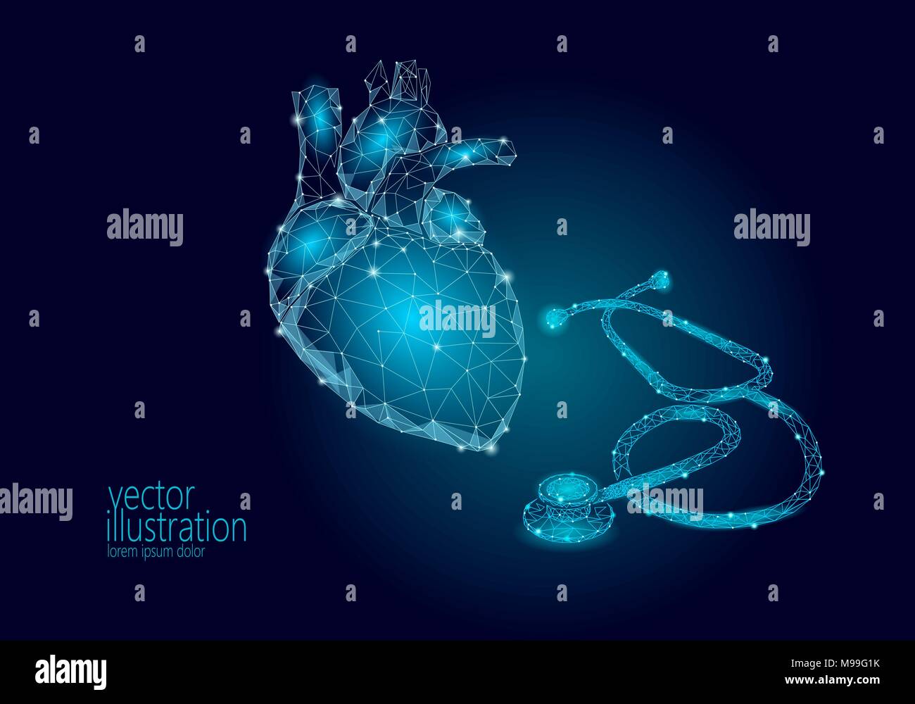 Human heart with stethoscope hi-res stock photography and images - Alamy