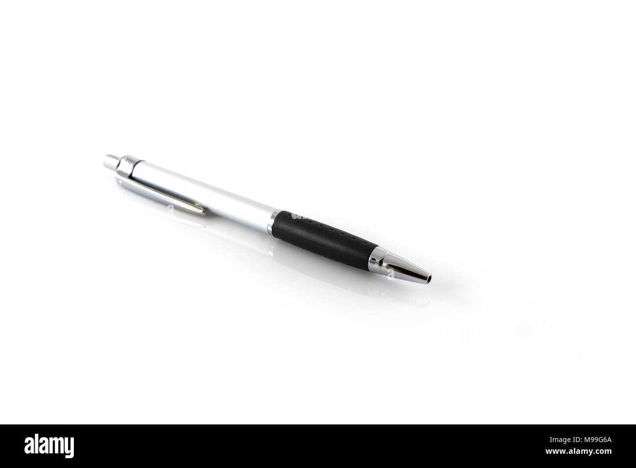 ballpoint pen on white background Stock Photo - Alamy