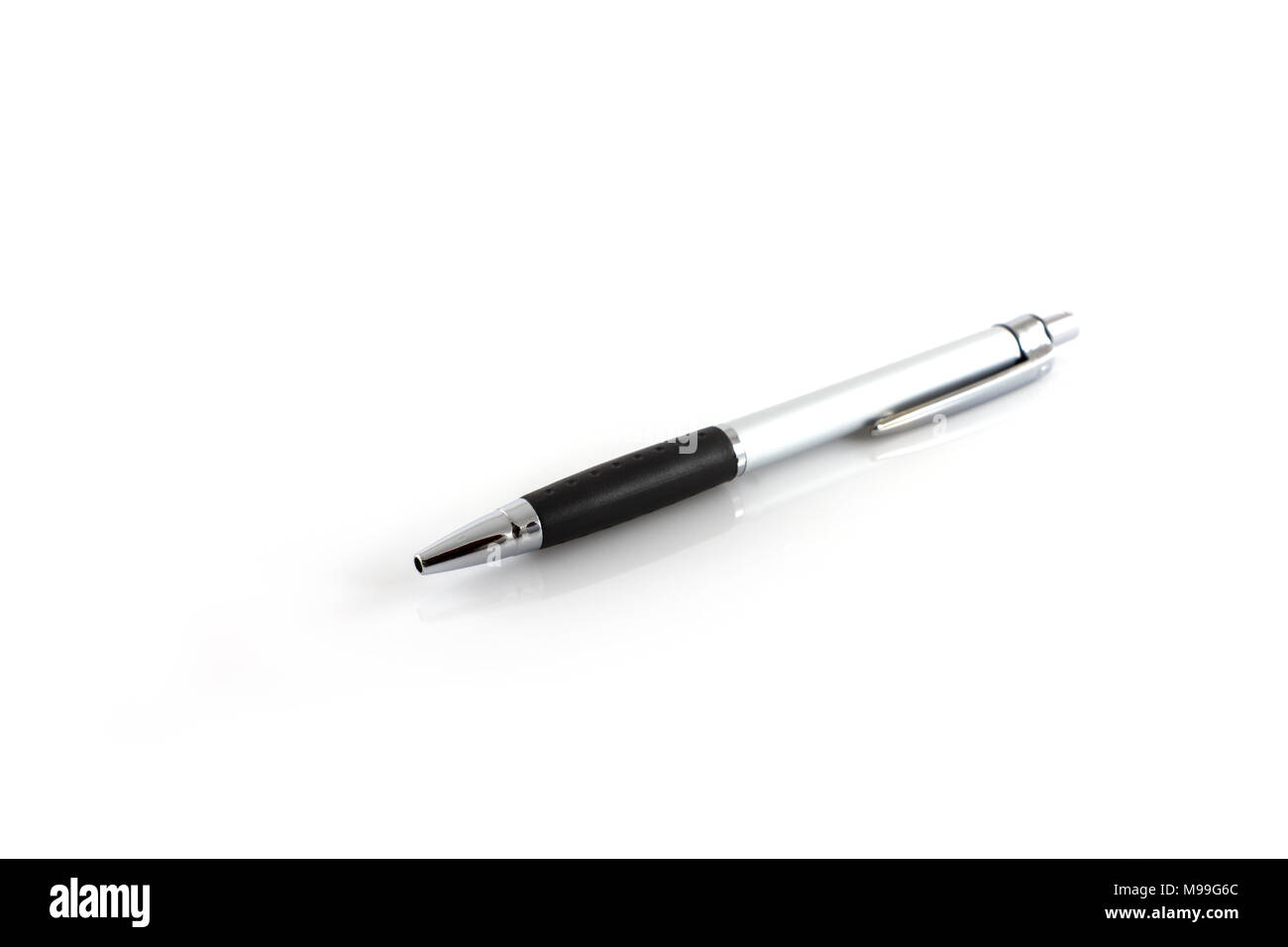 ballpoint pen on white background Stock Photo - Alamy